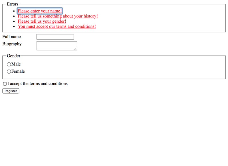 Jquery validation check with general message at top - dyseovgseo Jquery validation check with general message at top - dyseovgseo