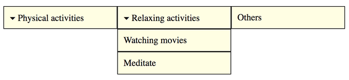 Dropdown widget (or: menu, pulldown) - ADG