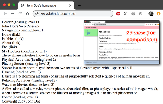 Screen readers do not convey visual attributes - ADG