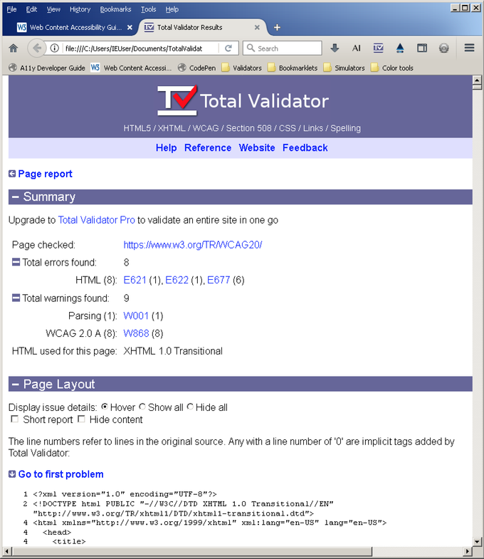Total Validator - ADG