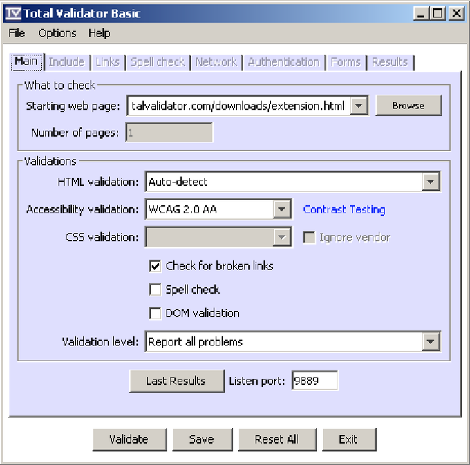 Total Validator - ADG